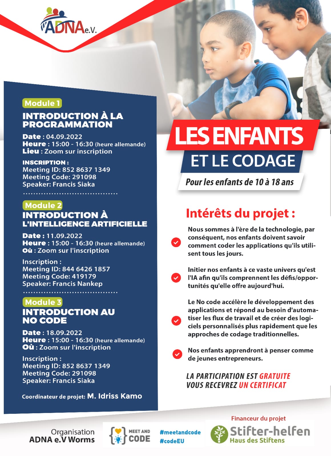 Summary of the workshop on introducing programming to children - ADNA-EV